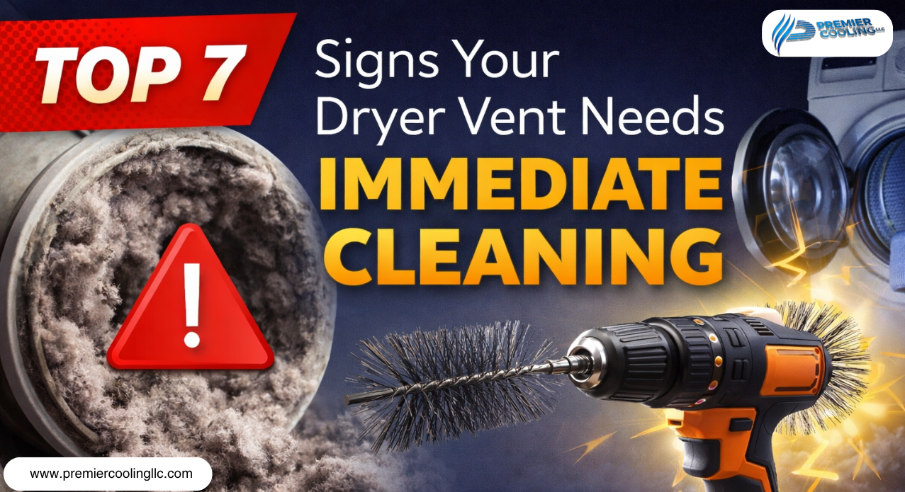 Top 7 Signs Your Dryer Vent Needs Immediate Cleaning - Premier Cooling LLC